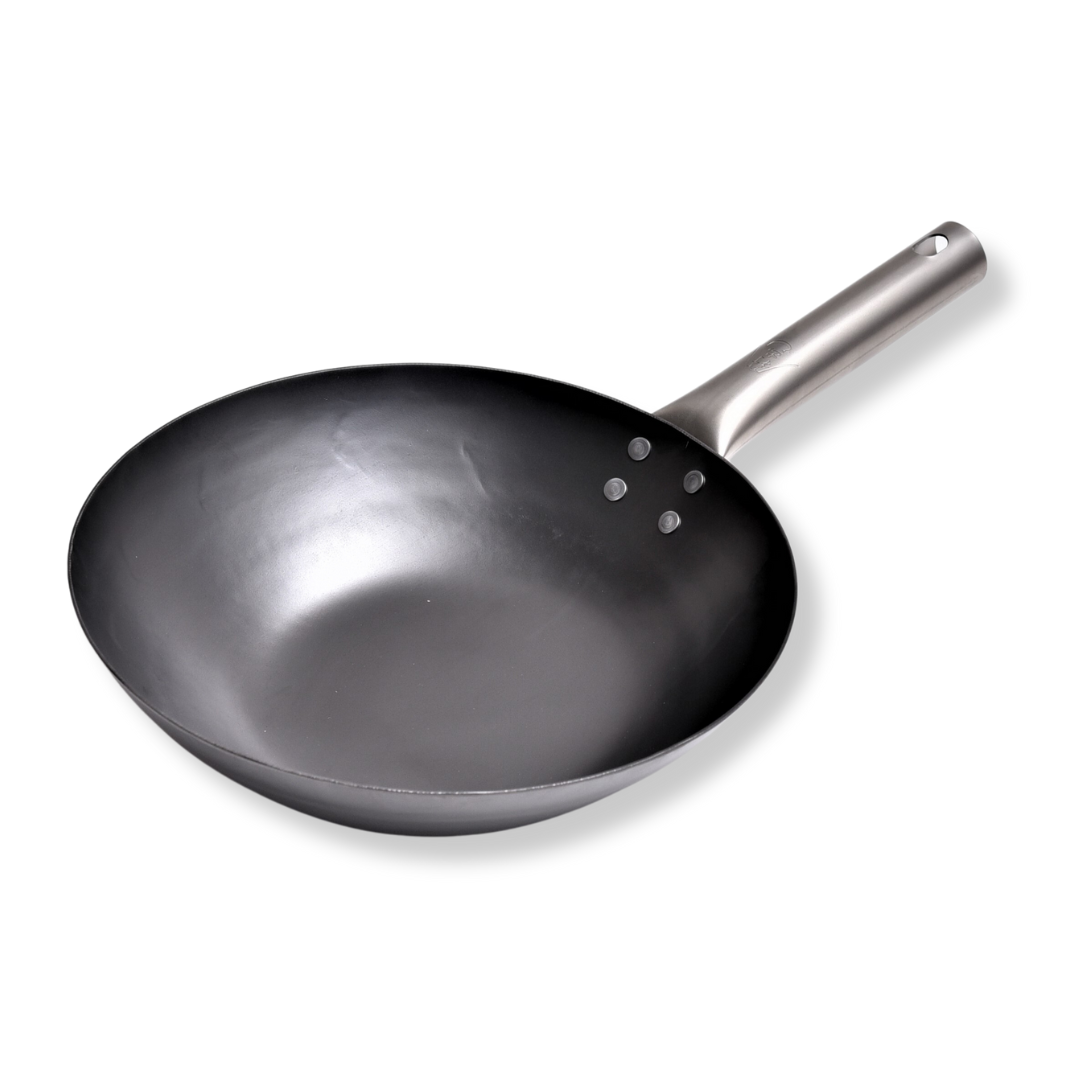 HANAKO+a hammered nitrided deep frying pan titanium handle – 築地百貨店